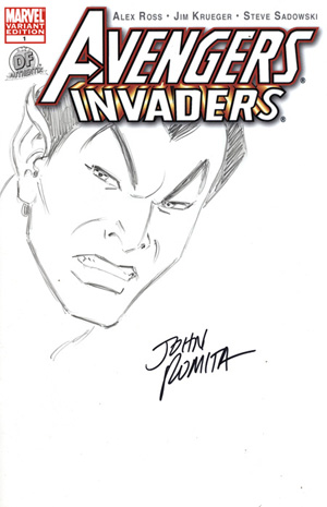 DYNAMIC FORCES® - AVENGERS/INVADERS #1 DF AUTHENTIX EXCLUSIVE COVER ...