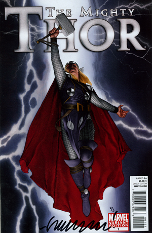 DYNAMIC FORCES® - THE MIGHTY THOR #1 (1:50 CHAREST VARIANT) - SIGNED BY ...