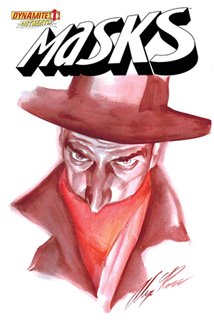 DYNAMIC FORCES® - MASKS #1 - THE SHADOW HAND-PAINTED BY ALEX ROSS!