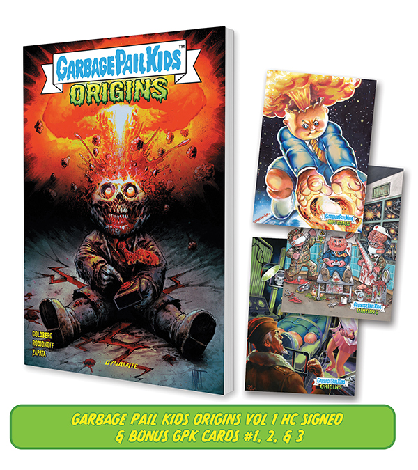 DYNAMIC FORCES® - GARBAGE PAIL KIDS ORIGINS VOL 1 HC SIGNED + BONUS GPK ...