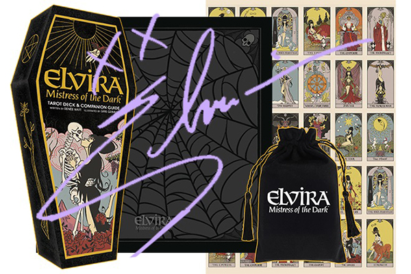 DYNAMIC FORCES® - ELVIRA TAROT CARDS DOUBLE SIGNED COLLECTORS BUNDLE