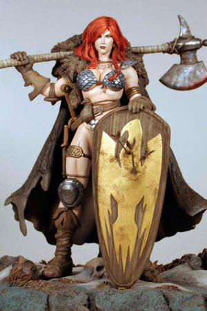 DYNAMIC FORCES® - FRANK CHO'S RED SONJA STATUE!